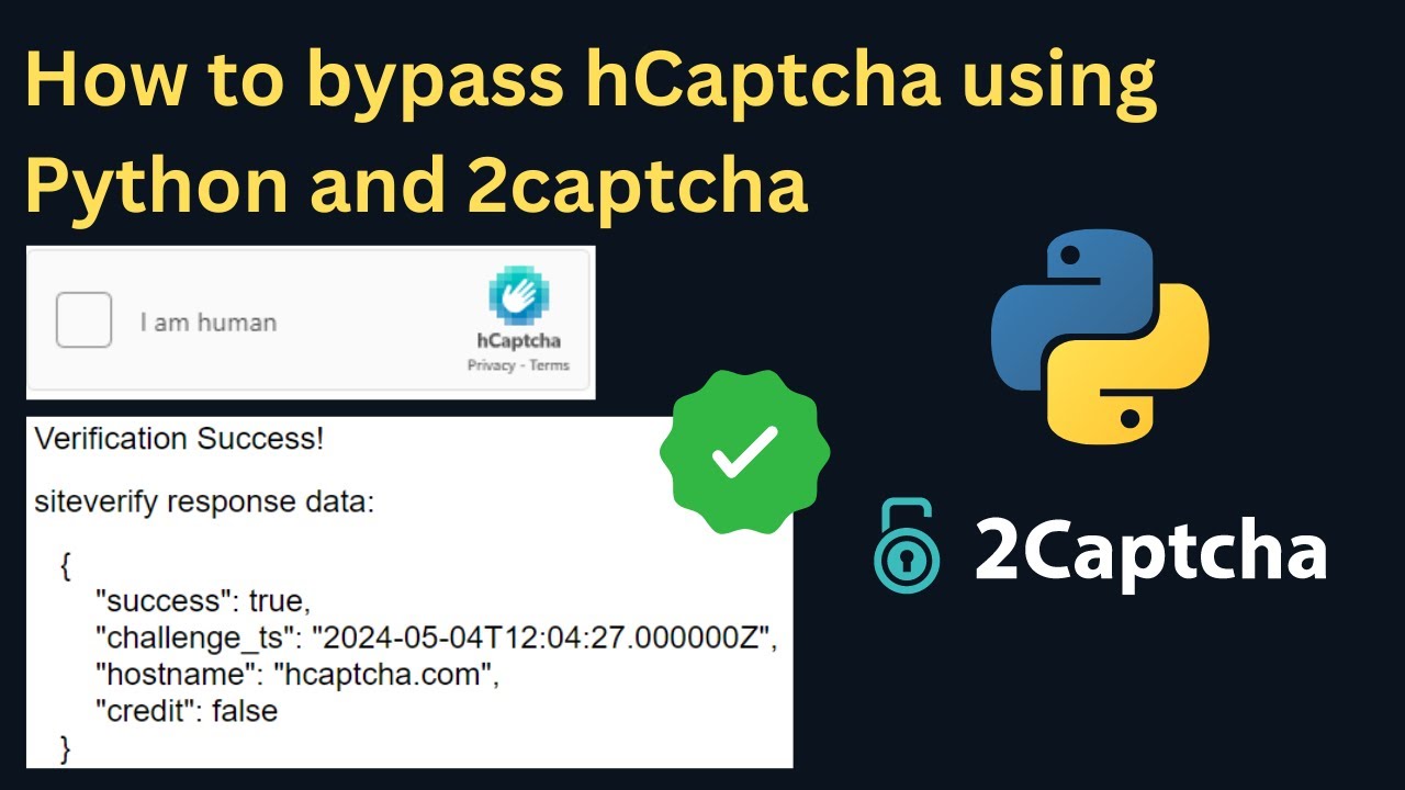 How to bypass hCaptcha using Python and 2captcha