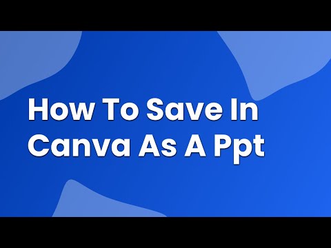 how to save in canva as a ppt