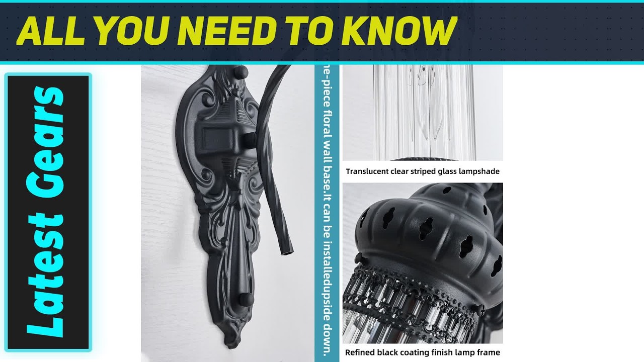 Amazing Black Vintage Candle Wall Sconce Light: The Ultimate Gothic Lamp Upgrade