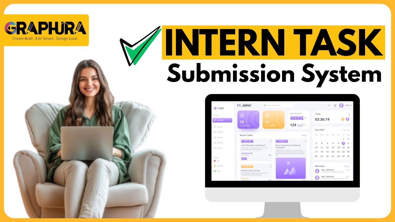 Intern Task Management System | Web Application | Intern Management System #automation #Graphura