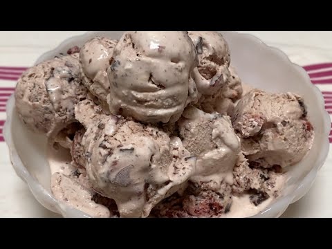 No Churn Chocolate 🍒Cherry Ice Cream