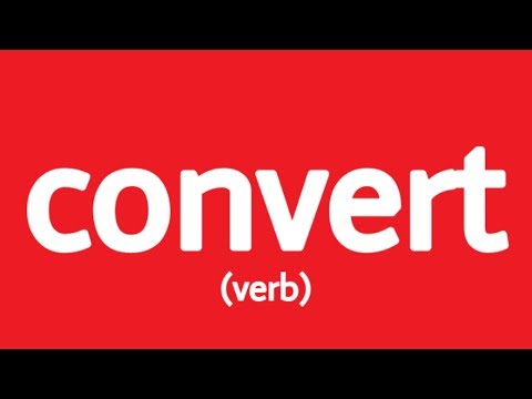 How to pronounce convert (Definition + Example sentences)