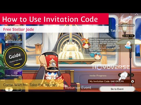 How to Use Invitation Code ! FREE STELLAR JADE ! Come With Me, Take the Journey | Honkai Star Rail