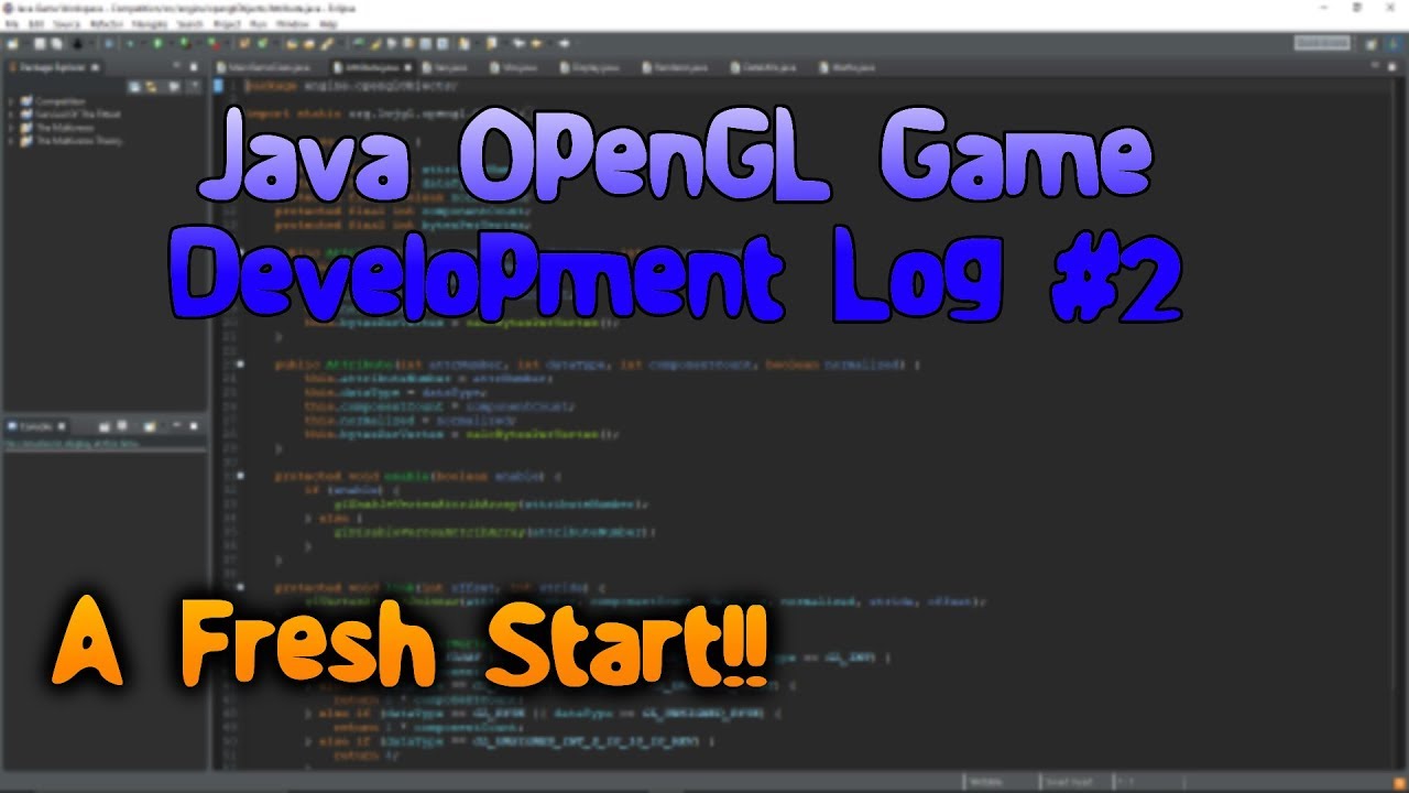 Java Game Dev Log #2! Road To 3D Java ,OpenGL, LWJGL 3 Game Developement!! Java Game Programming!!