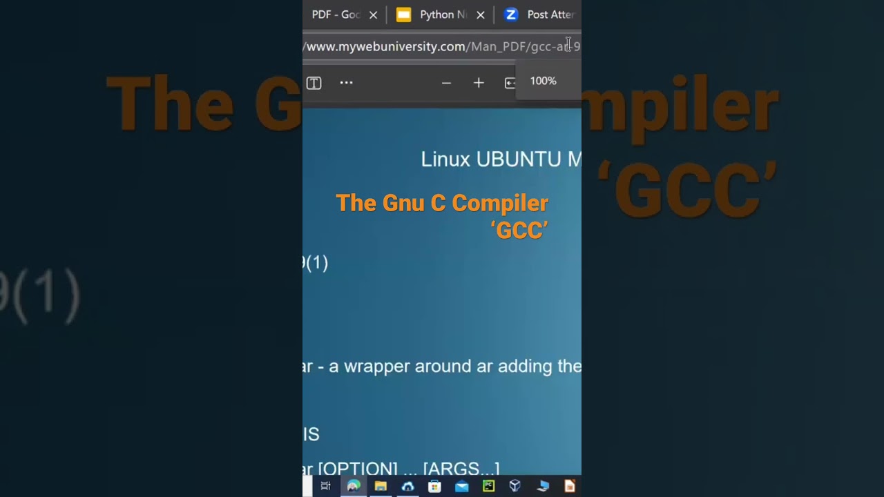 The Gnu C Compiler ‘GCC’ in PDF