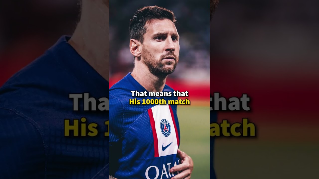 Messi's 1000th match 😳
