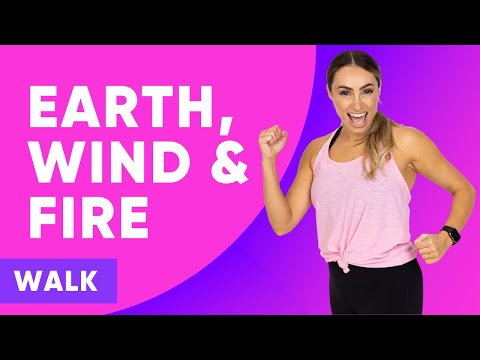 1500 Steps Walking Workout | Earth, Wind & Fire Hits!