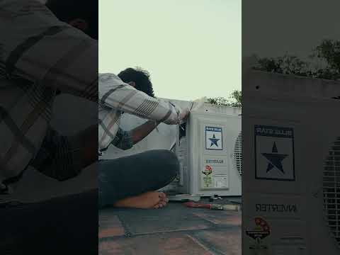 Blue Star Ac installation.... 🛠️ #technician #airconditioner #cool #acservice #bluestar