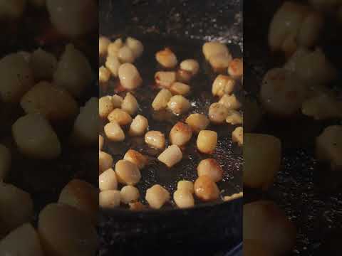 Creamy Lemon Garlic Scallop Pasta