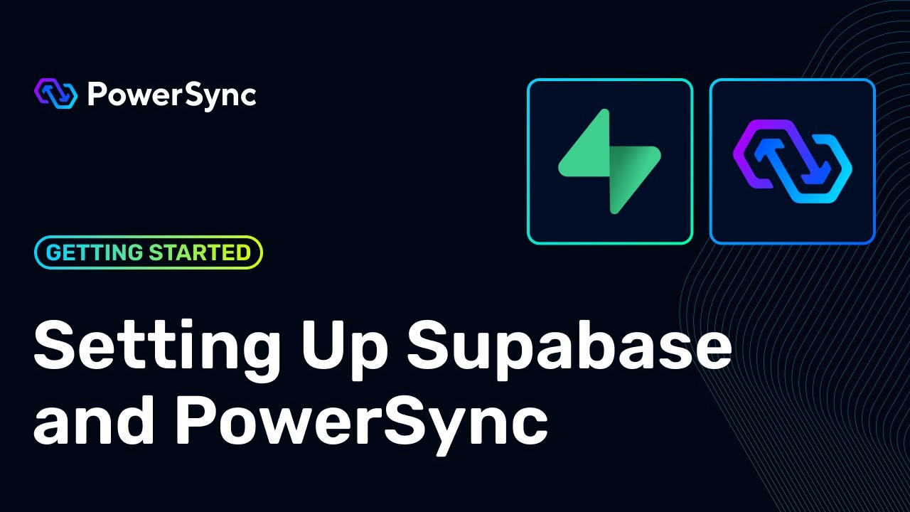 Setting up Supabase and PowerSync