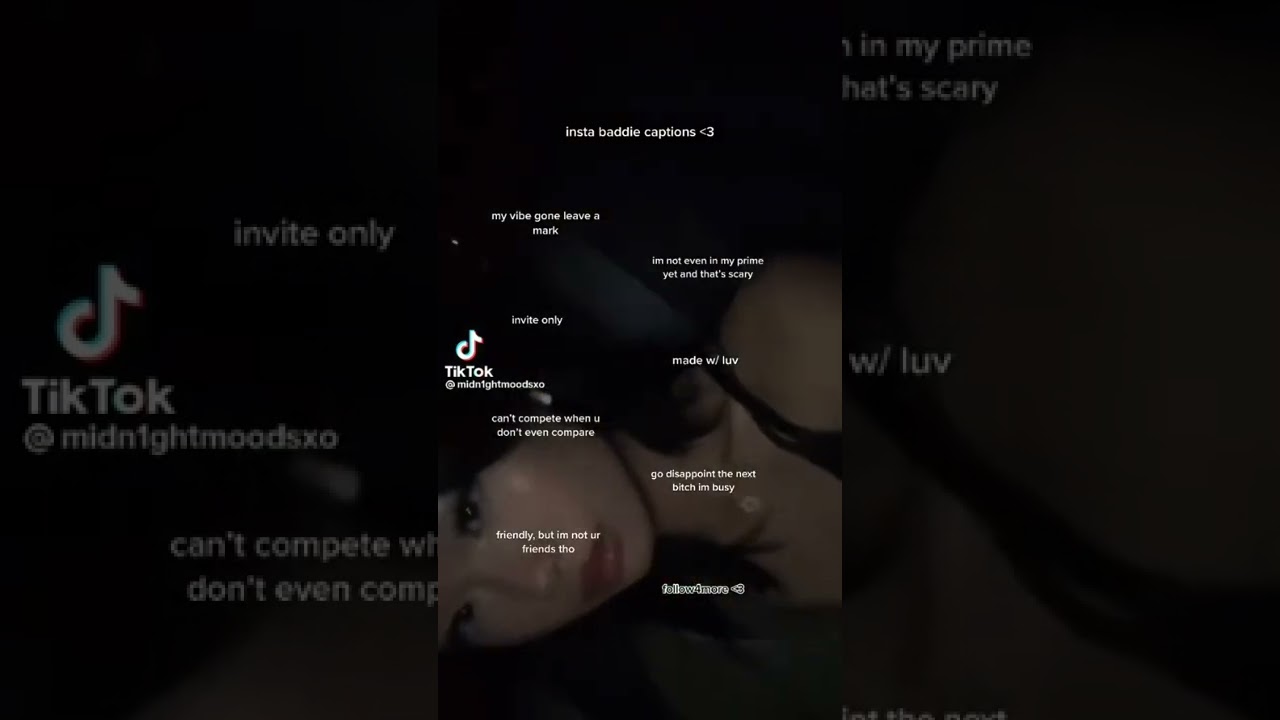 Insta baddie captions