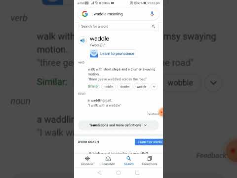 waddle meaning