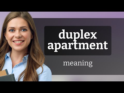 Duplex apartment | DUPLEX APARTMENT meaning