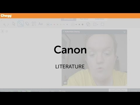Canon | Literature | Chegg Tutors