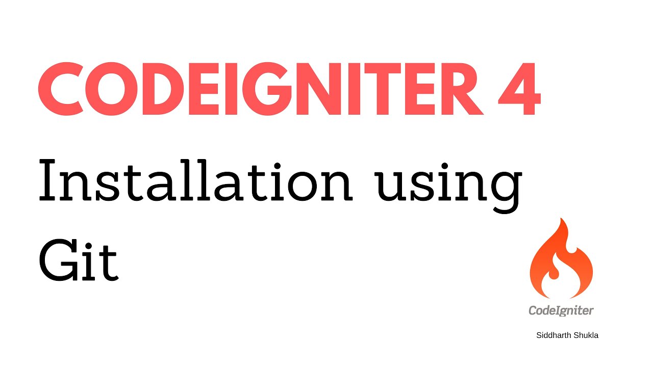 #4 Installation of CodeIgniter 4 using GitHub