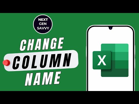 How to Change Excel Column Name