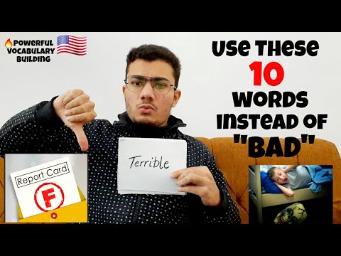 Avoid Using "Bad" all the time, Use these 10 words Instead 👍😊