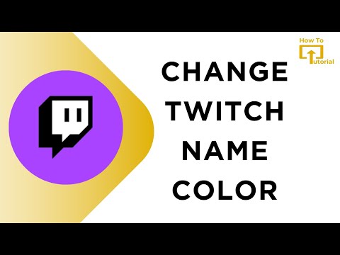How to Change Twitch Name Color