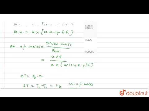 A compound has the empirical formula `C_(10)H_(8)Fe`. A solution of 0.26 g of the compound