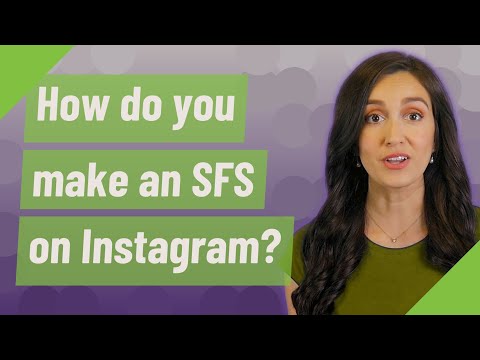 How do you make an SFS on Instagram?