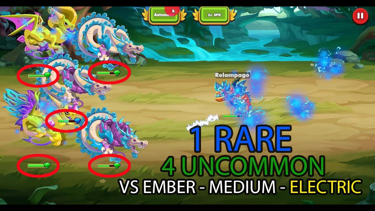 1 RARE & 4 UNCOMMON VS EMBER - MEDIUM - ELECTRIC