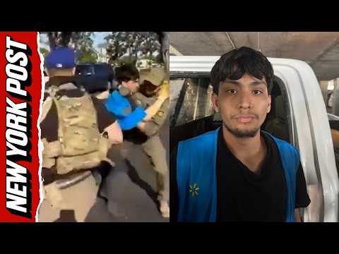 Man arrested after PUNCHING Border Patrol agent during ICE operation