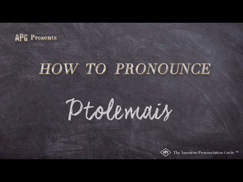 How to Pronounce Ptolemais (Real Life Examples!)