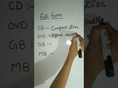 full form...of GB,MB,CD,DVD...#viralshorts #youtubeshorts #shorts