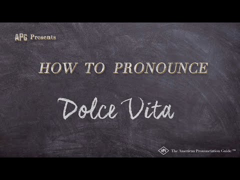 How to Pronounce Dolce Vita (Real Life Examples!)