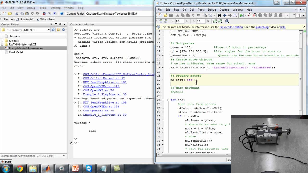 MATLAB Simple Motor Control