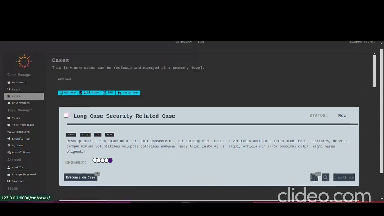 Summary Tab ~ project showcase