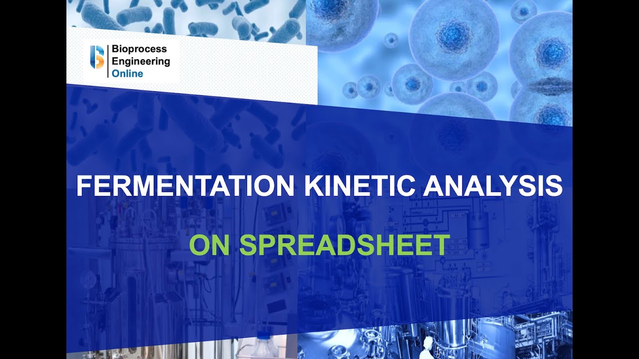 Microbial fermentation kinetic analysis on spreadsheet