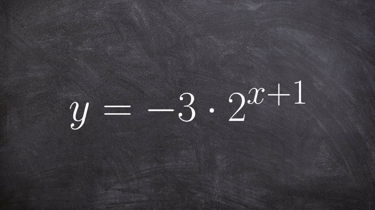 Math tutorial for graphing an exponential function
