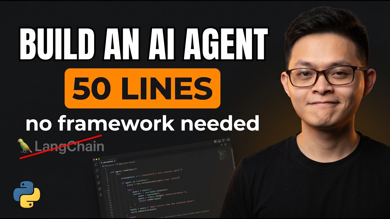 Build an AI Agent in 50 Lines of Python (No Framework)