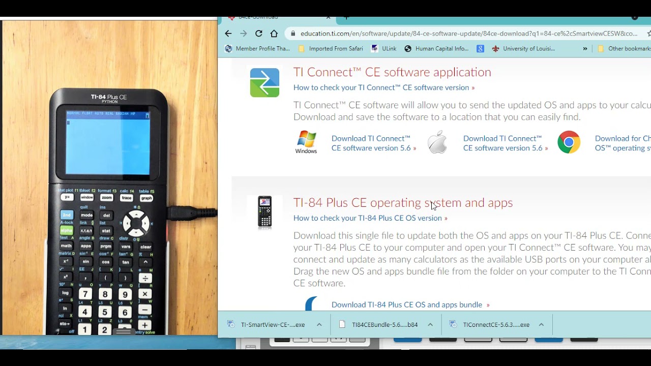 TI-84 Plus CE Python Graphing Calculator: Updating Your OS