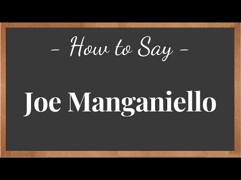 How to Pronounce Joe Manganiello ? | #pronunciation  #howtosay