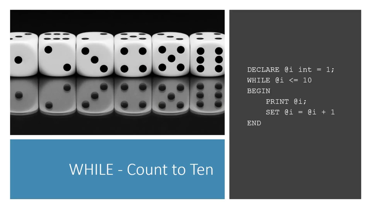 Stored Procedure Programming Concepts  -  While Loops | Essential SQL
