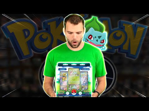 OPENING a Pokemon TCG BULBASAUR Pin Collection #shorts