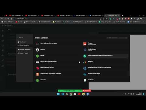 How to create react app in codesabox| What is codesandbox| Online IDE for react, vuejs, nextjs