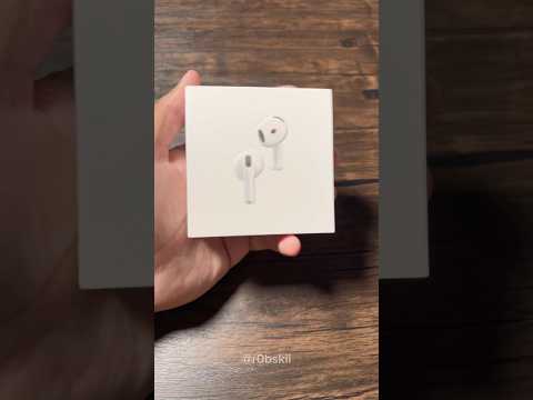 Unboxing the new Apple AirPods 4 with Noise Cancellation 🔥