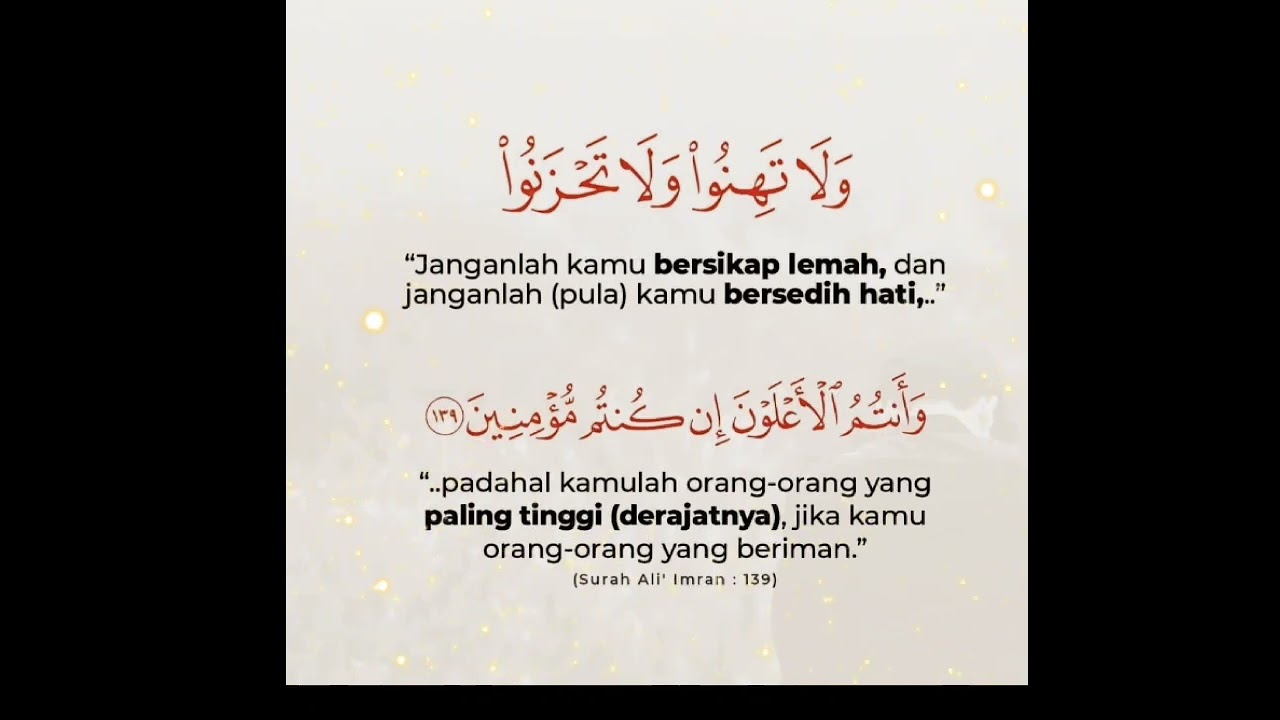 Surah Ali Imran Ayat 139