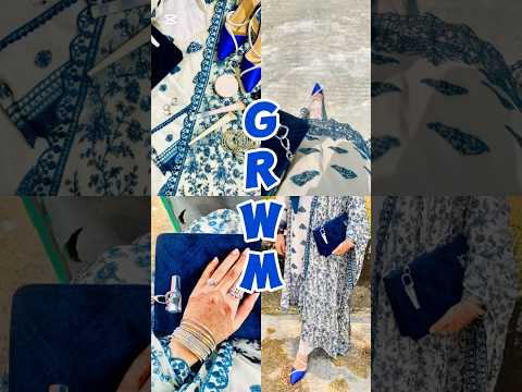 Sylhet outfit series (Part-03) color palette- Royal blue 💙 #grwmoutfit #fashion #reels #dress