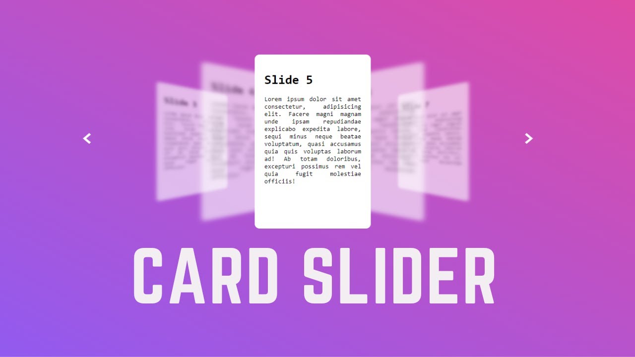 Animation Card Slider in HTML CSS & JavaScript | Owl Carousel