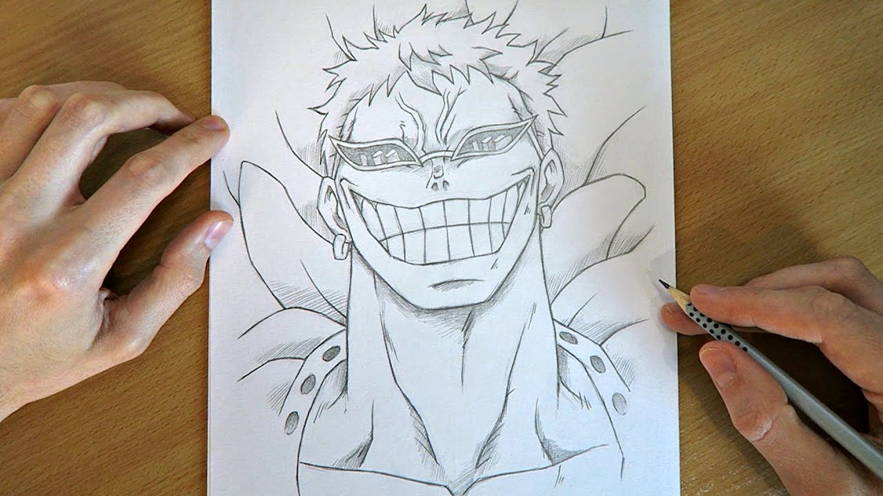 Learn To Draw Donquixote Doflamingo | One Piece | Anime Drawing Tutorial 🦩🌊