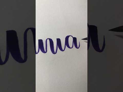 writing names in calligraphy pt. 17! #vania