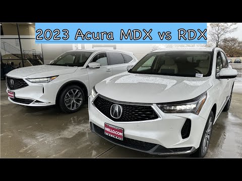 2023 Acura MDX versus 2023 Acura RDX