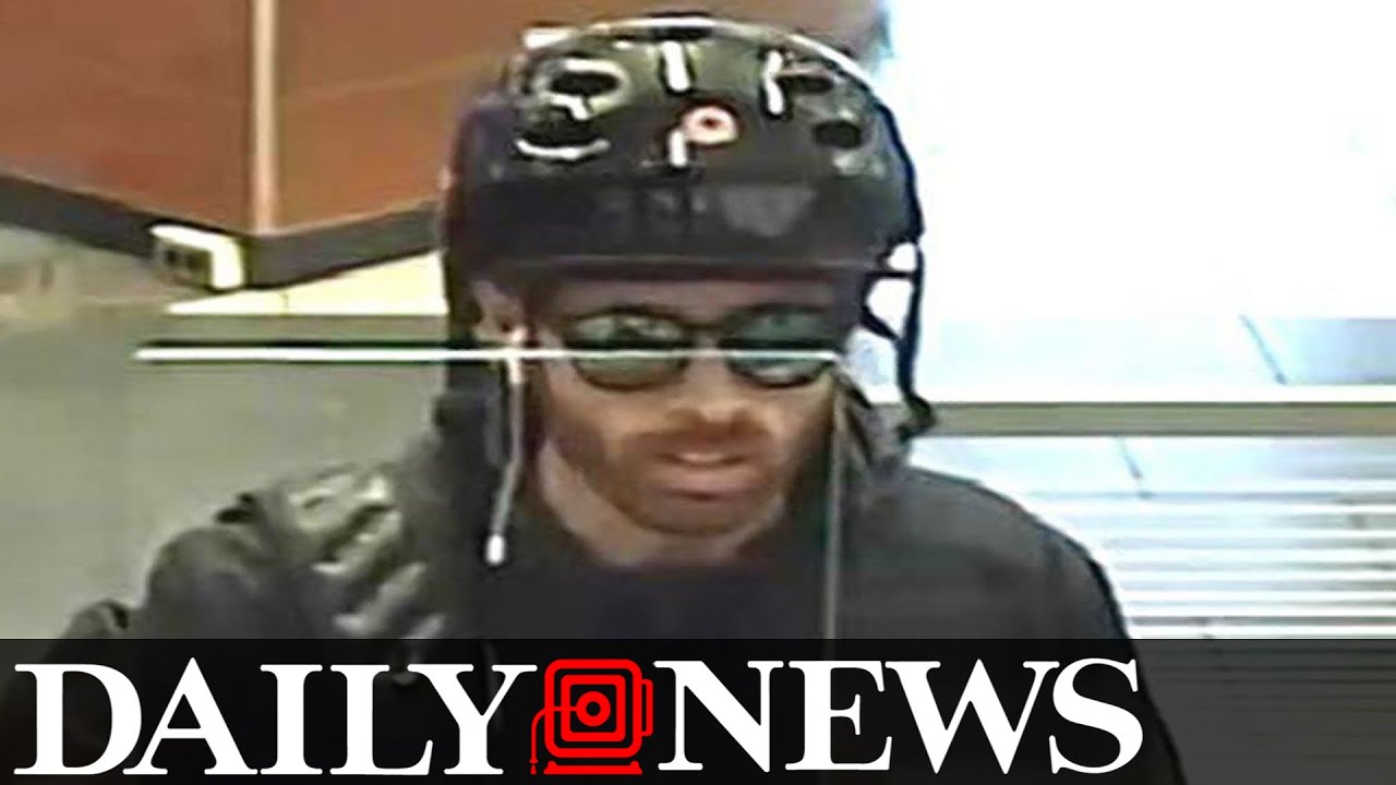 Hat Changing Bank Robber Strikes Again In A Bicycle Helmet