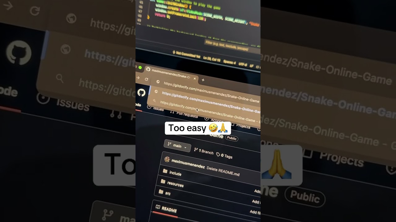 GitDocify is the absolute goat #codewithme #techtok  #csmajor #csmajor #javascript #coding #github