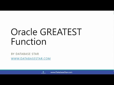 Oracle GREATEST Function