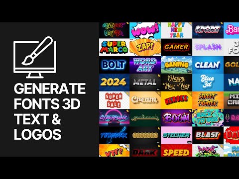 How To Generate Fonts 3D Text Effects & Logos Online For Free?